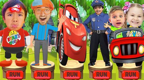 Tag With Ryan Vs Love Diana Pet Dash Vs Mc Queen Vs Blippi World