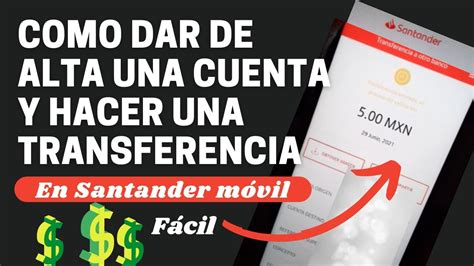 Como hacer una transferencia en Santander móvil YouTube