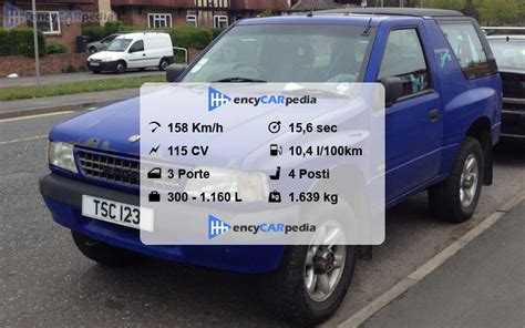 Opel Frontera Sport Soft Top I Scheda Tecnica