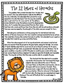Hercules Greek Mythology Labors