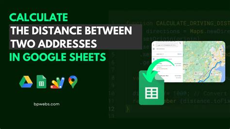 How To Calculate The Distance Between Two Addresses In Google Sheets