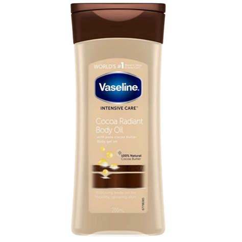 Vaseline Intensive Care Cocoa Radiant Body Oil 200 Ml India Vaseline