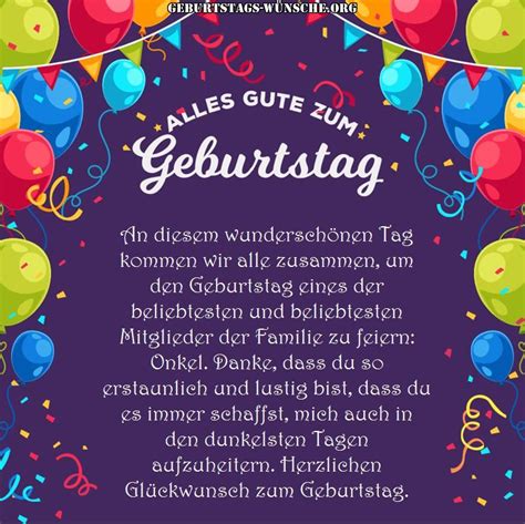 Schöne Kurz Kostenlos Geburtstagswünsche Für Onkel Mit Bilder