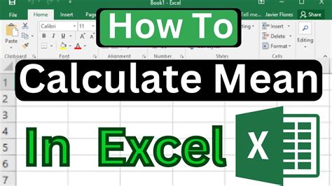 How To Calculate Mean In Excel How To Find Mean In Excel Mean