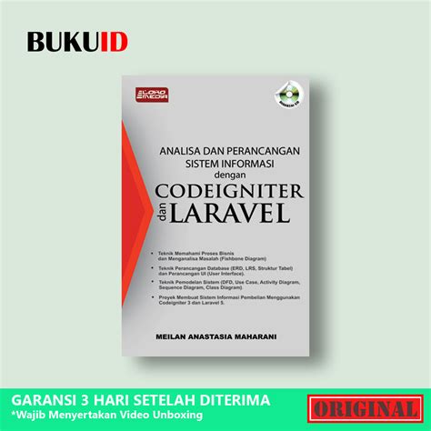 Jual Buku Analisa Dan Perancangan Sistem Informasi Dengan Codeigniter