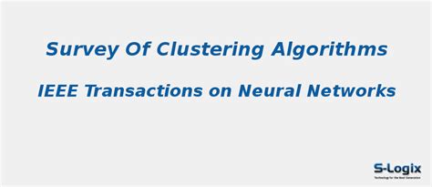 clustering algorithms survey s logix