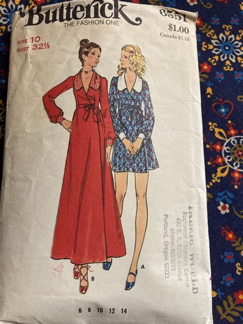 Vintage 1970s Butterick Pattern 6551 Easy Women S Shorts 3 Styles Sizes
