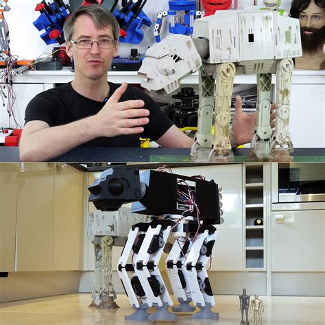 Inventor James Bruton Uses Star Wars At At Toy As Model For Functional