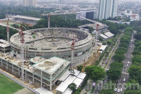 Foto Progres Pembangunan Stadion Multifungsi GBK