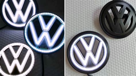 Led VW Volkswagen Emblem Light Up Led Volkswagen Emblem 2021 YouTube