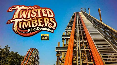 2023 Twisted Timbers Roller Coaster On Ride Front Seat 4K POV Kings