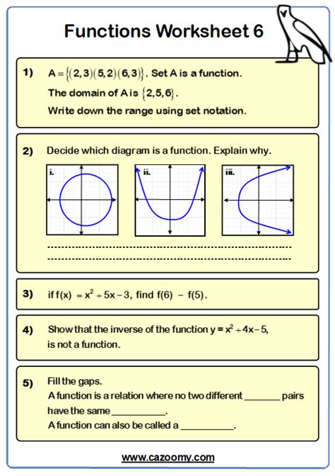 Evaluating Composite Functions Worksheet Pdf