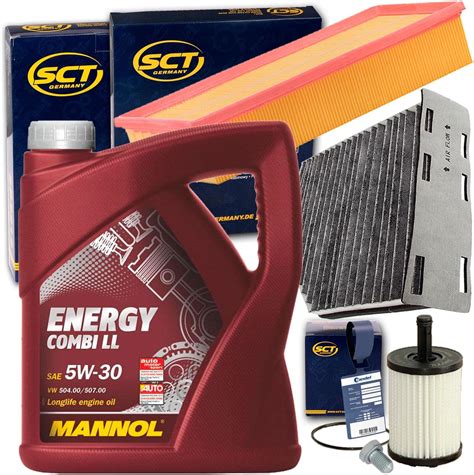 Filter Set Inspektionspaket 5 Liter MANNOL Motoröl Diesel TDI 5W 30 API