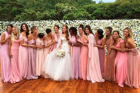 Aprender Sobre 73 Imagem Madrinhas De Casamento Cor Rosa Br