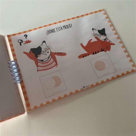 Cuaderno TEACCH delante detrás El aula de la Srta Wabisabi