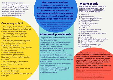 Broszura Rozwój emocjonalny dziecka w wieku przedszkolnym Gminne