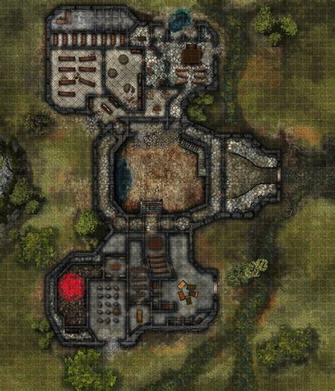 R Battlemaps Hellknight Hill Stronghold Battlemap 49x42 For Age Of