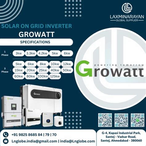 GROWATT Solar Inverter On Grid 80KW 3ph MAX 80KTL3 LV At Rs