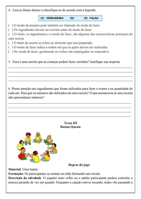 Texto Instrucional 4 Ano Atividades Image To U
