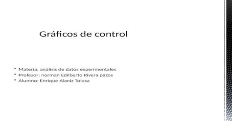 Los gráficos de control por atributos y variables PPTX Powerpoint
