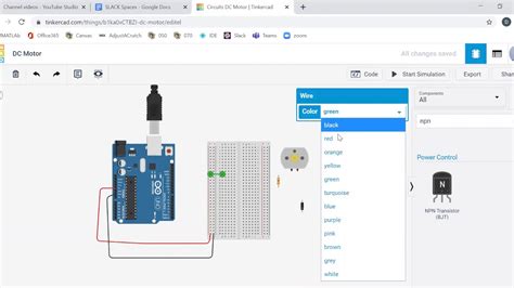 tinkercad part 6 motors transistors arduino oh my youtube