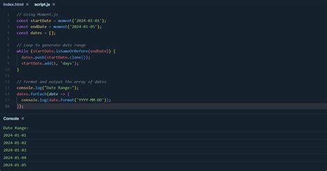 How To Get All The Dates Between Two Dates In JavaScript