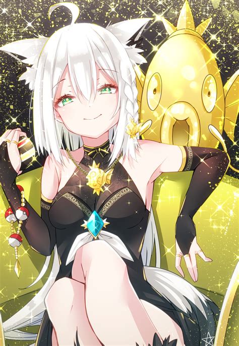 Shirakami Fubuki And Magikarp Pokemon And 1 More Drawn By Yanagiba