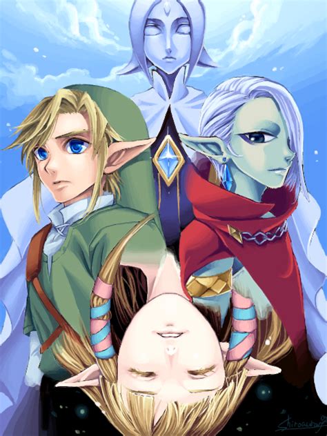 Link Princess Zelda Fi And Ghirahim The Legend Of Zelda And More