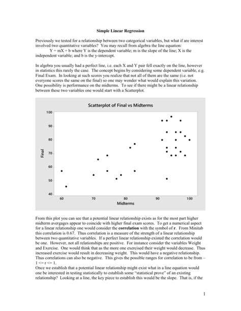 relationship between two quantitative variables