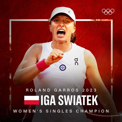 The Olympic Games On Twitter Iga Swiatek Is Your Rolandgarros