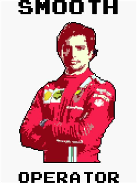 Carlos Sainz Smooth Operator Pixel Art 2 Limited Edition Perfect
