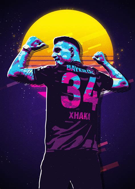 Granit Xhaka Poster Picture Metal Print Paint By Tran Duc Hieu