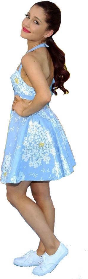 Download Ariana Grande Blue Dress Pose