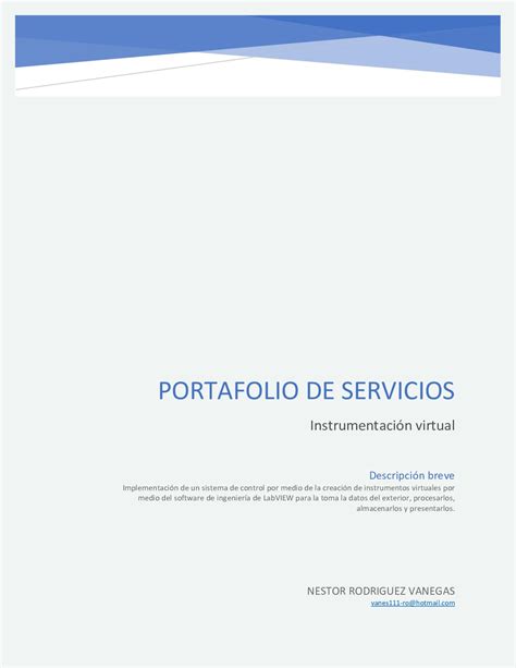 Calam O Portafolio De Servicios