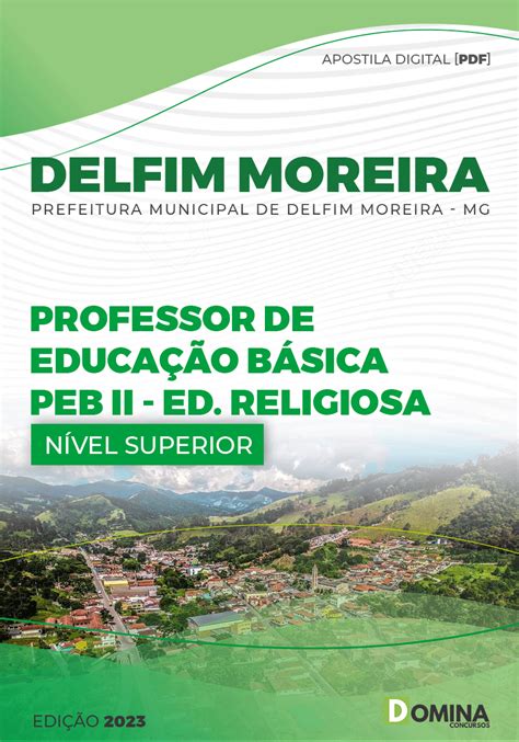 Apostila Pref Delfim Moreira MG 2023 PEB II Educação Religiosa