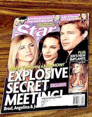 Britney Spears Angelina Jolie Jennifer Aniston Star Magazine Jan Th