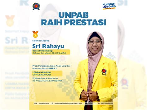 UNPAB JUARA 2 LOMBA CIPTA NASIONAL BACA PUISI