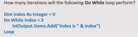visual basic chapter 6 final exam flashcards quizlet