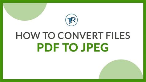 how to convert pdf file into pdf to image youtube