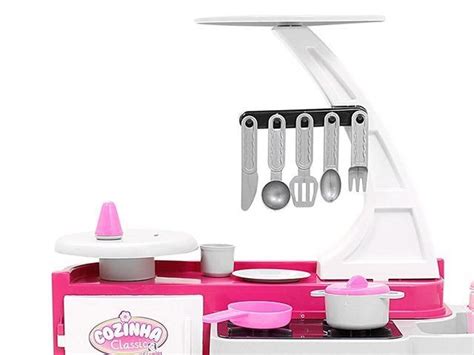 Cozinha Classic Infantil Rosa Cotiplas Cozinha Infantil De