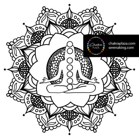 Chakra Mandala Printable Coloring Pages