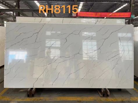 Resistant To Wear Tear Luxury Marble Veins Quartz Slab For Kitchen