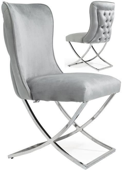 Lot de 2 chaises de salle à manger design avec capitonnage à l arrière