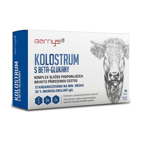 Barnys Kolostrum S Beta Glukany Kapsl Onlinelekarna Cz