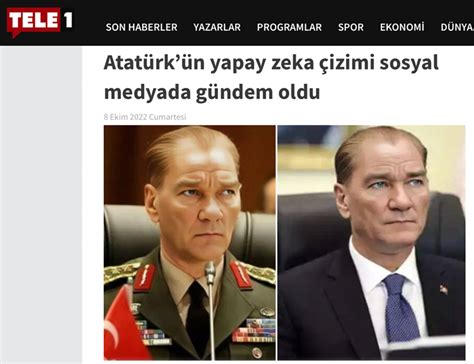 Atatürkün vücut ölçüleri ile yapılmış yapay zekâ canlandırması denen