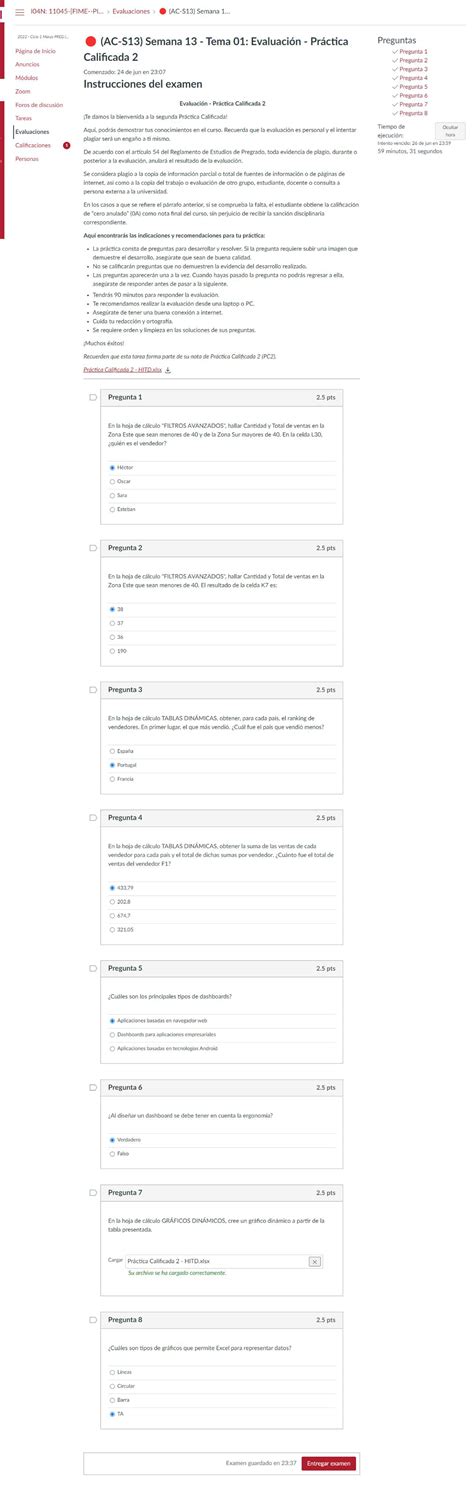 Examen AC S13 Semana 13 Tema 01 Evaluación Práctica Calificada 2