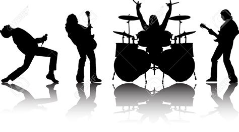 Rock Band Silhouette Clipart Clipart Panda Free Clipart Images