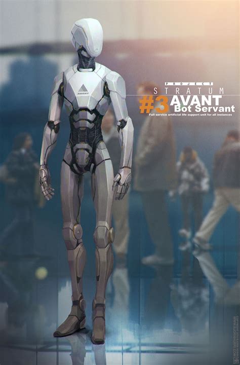Humanoid Robot Art Ecosia Robot Concept Art Futuristic Robot