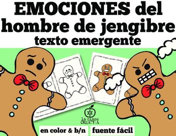 Spanish Emergent Reader Gingerbread Emotions Book By La Clase Creativa