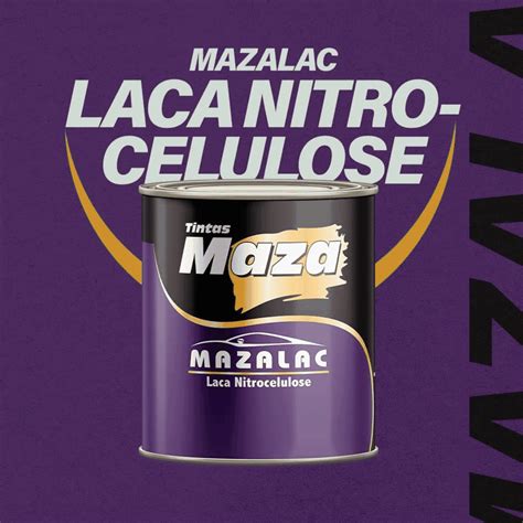 Laca Nitrocelulose Acetinada Branco Mazalac Galão 3 6 LTS Maza